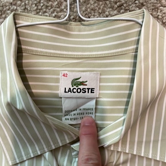 Lacoste | Shirts | Lacoste Long Sleeve Button Up | Poshmark